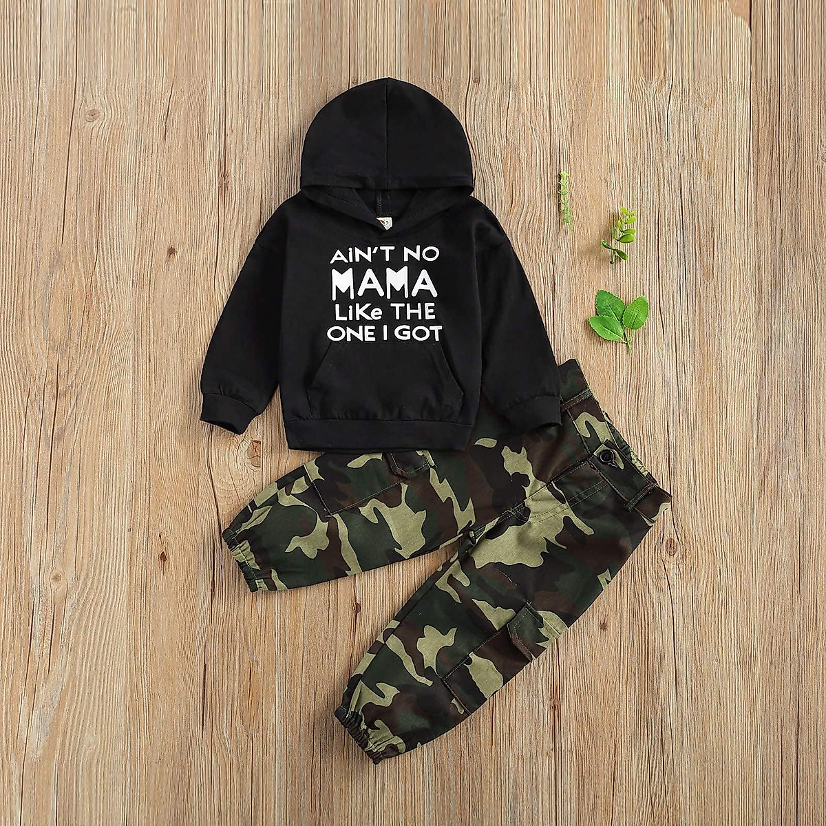Fernvia Toddler Boys Clothes 2T 3T 4T 5T Fall Outfits Baby Hoodie Sweatshirt & Camouflage Pants Set Kids Winter Sweatsuit