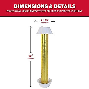 Catchmaster Gold Stick Fly Trap 4-Pk, Bug & Fruit Fly Traps for Indoors & Outdoors, Premium Adhesive Mosquito, Gnat, & Bug Catcher, Pheromone Baited Insect Killer, Pet Safe, Bulk Pest Control for Home