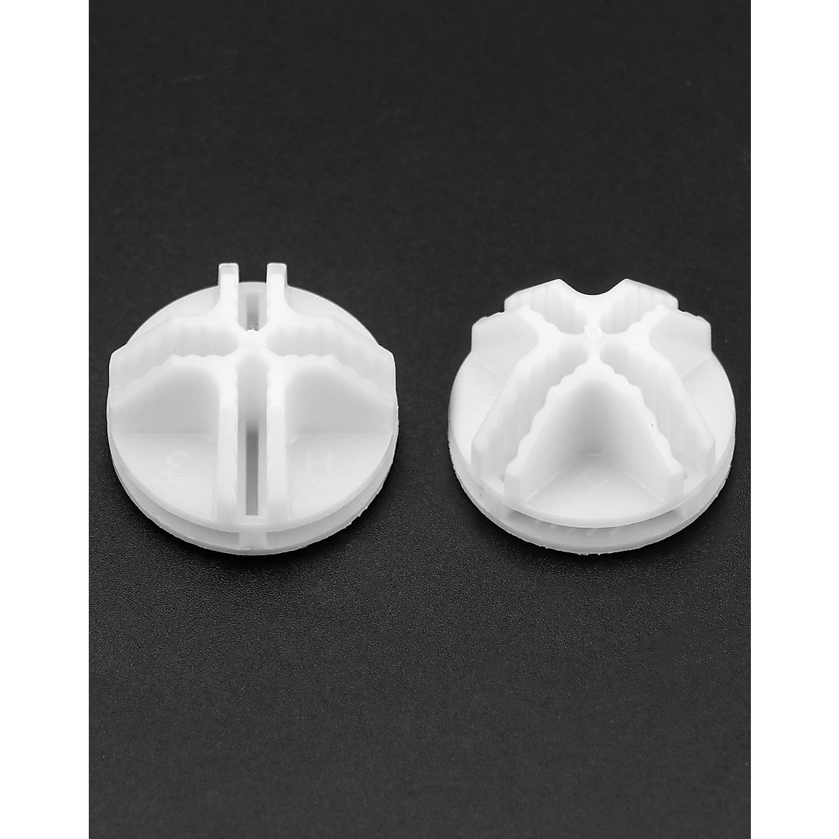 QWORK Wire Storage Connectors, 100 Pcs Grid Connectors Clips Modular Storage Cubes Interlocking Buckle, White