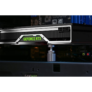 MHQJRH Aluminum Graphics card GPU bracket prevents sagging of universal VGA graphics card (Black)