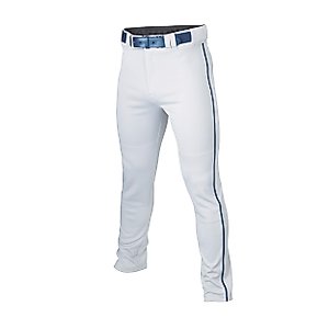 Easton | RIVAL+ Piped Baseball Pant | White/Navy | Youth | Small