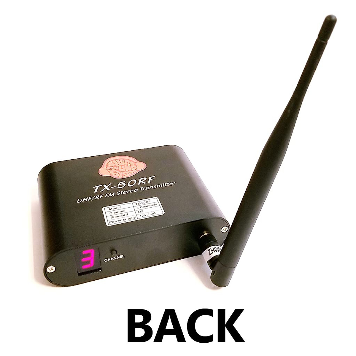 Silent Sound System 50 Pack Silent Disco LED Headphone Package (50 RF Headphones, 3 Transmitters)