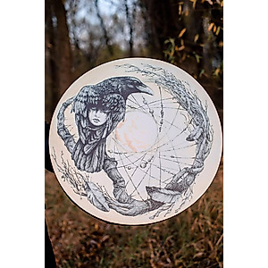 QDL notebook Shaman Drum 2022 Shaman Vegetarian ''Crow Drum'' Sound Deep Bass Sound God Druid Drum Su Shamanic Sound Healing Tool