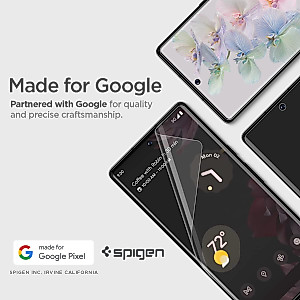 Spigen NeoFlex Screen Protector Designed for Pixel 7 Pro [Case Friendly] - 2 Pack