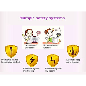 Tianji DDZ-16BWS Smart Twin Ceramic Pot Electric Stewpot with Steam tray,1.6L/300W