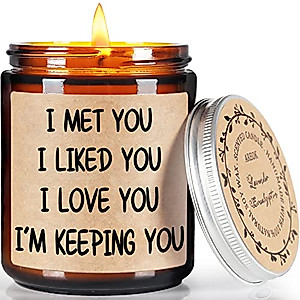 Birthday Gifts for Wife, Best Wife Gifts from Husband, Happy Anniversary - Mothers Day Gifts for Her Wife Adult, Romantic Gifts for Girlfriend Boyfriend Her Wife Him, Lavender Scented Soy Candles