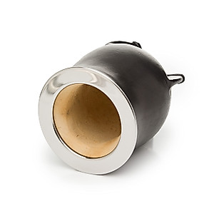 THEARG | Yerba Mate Gourd Set with Stainless Steel Straw | Handmade Leather Yerba Mate Cup and Bombilla Set from Argentina - Beach Essentials - Idea for Gifts | Travel Cup Mate - Taza para Mate