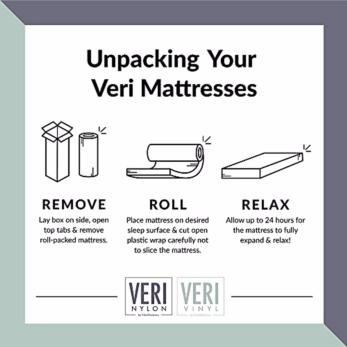 Veri Vinyl Premium Fluid Proof Camp Mattress – Twin (36”x76”x6”) Urine and Stain Resistant Camping, Shelter, RV, Boating, Dorm Incontinence Mattress