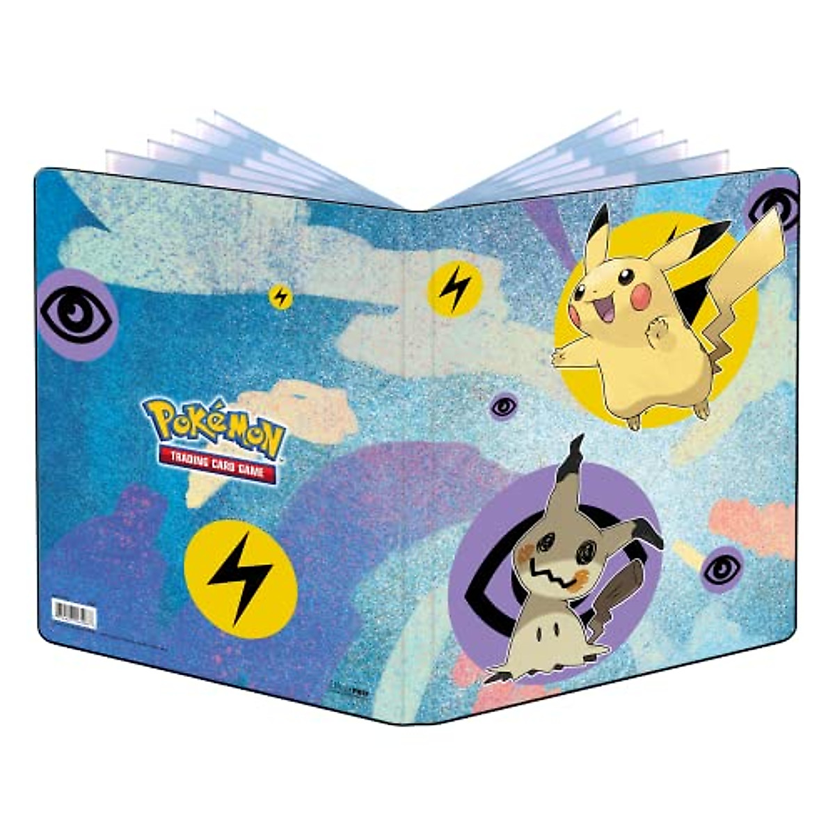 Ultra PRO - Pokémon Pikachu & Mimikyu 9-Pocket Portfolio for Collectible Trading Cards, Protect & Store up to 90 Standard Size Collectible Trading Cards, & Gaming Cards