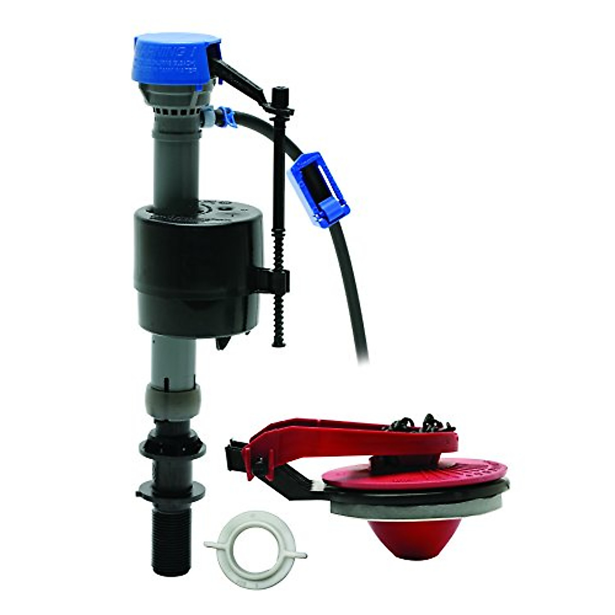Fluidmaster 400CARP5 Universal No Tank Removal PerforMAX Kit, High Performance Toilet Fill Valve and Adjustable Flush Valve Repair Kit Including Flapper, For 2-Inch Toilet Flush Valves