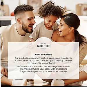 Essential Elements by Candle-lite Scented Candles Blood Orange & Teakwood Fragrance, One 9 oz. Single-Wick Aromatherapy Candle with 50 Hours of Burn Time, Off-White Color