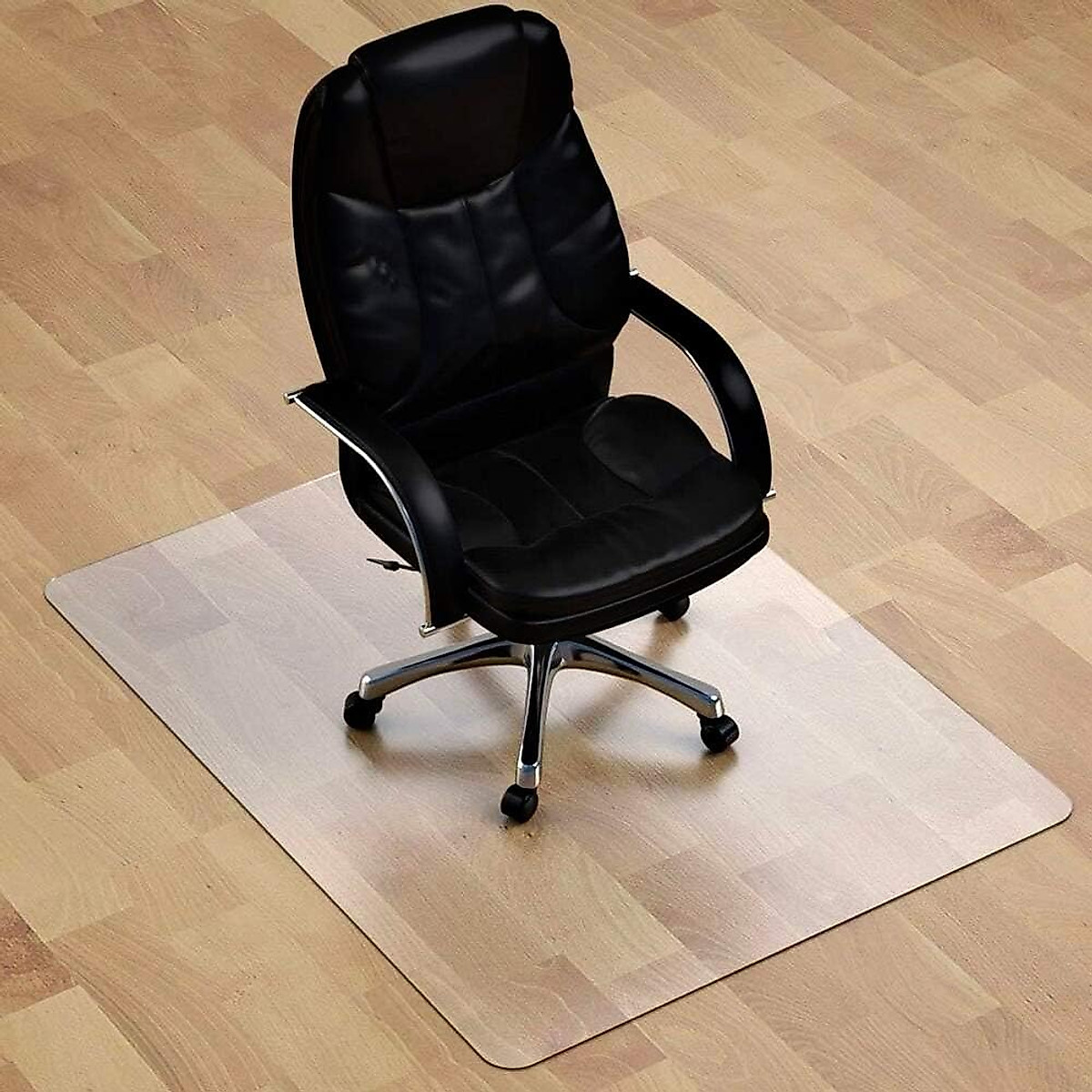 Jakarl Office Computer Desk Chair Mat for Hardwood Floor,Office Floor Mats for Rolling Chairs Hardwood Floor,Clear Floor Protector for Desk Chair on Hardwood