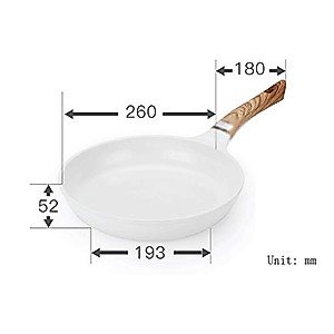 ZZBJ Saucepan Ceramic Coating and Aluminum Non Stick Frying Pan Grill Pancake Egg Kitchen Cookware Fry Pot