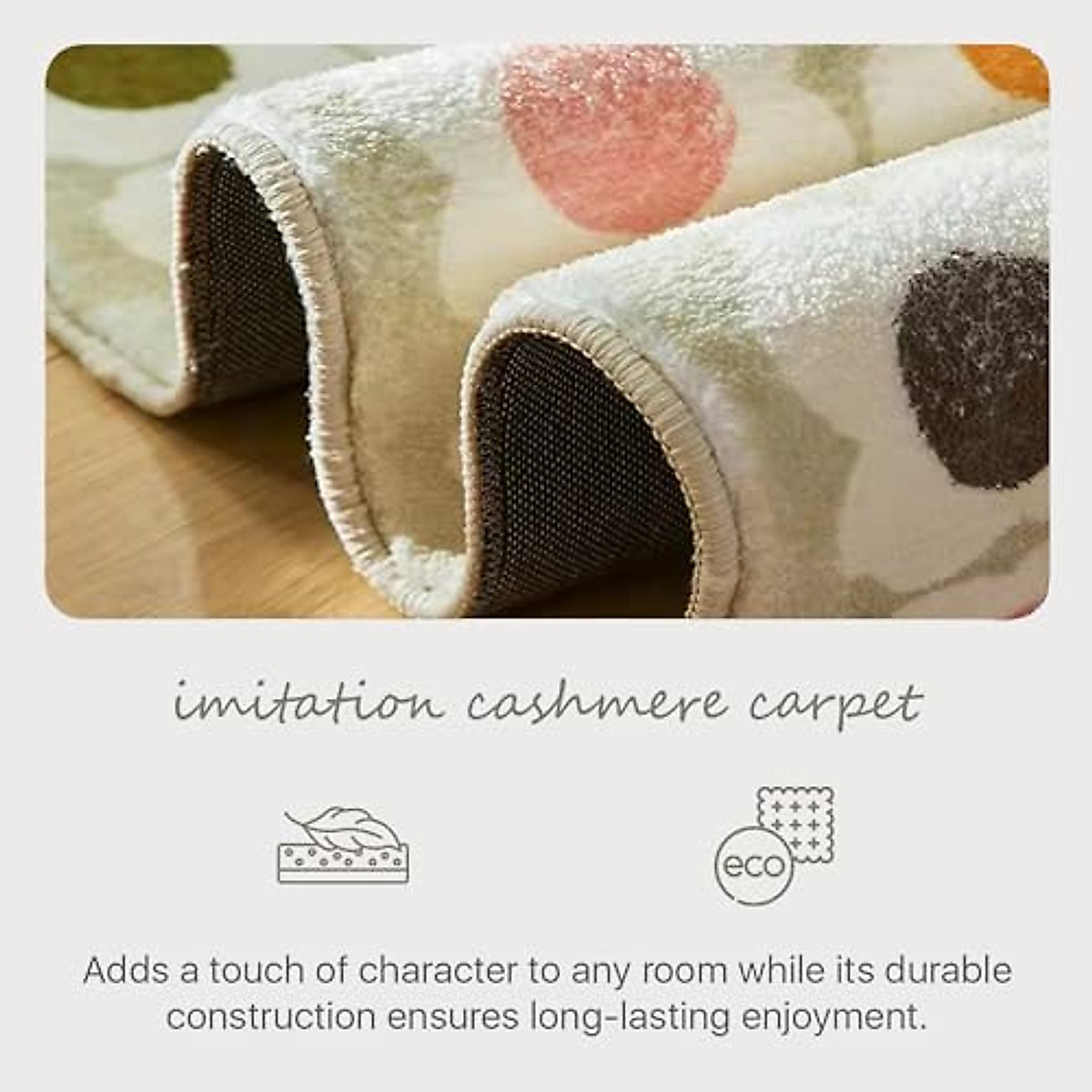 Modern Abstract Runner Rug - Imitation Cashmere Rugs with Rubber Backing Non Skid Laundry Room Rug, Kitchen Carpet Runner Indoor Bathroom Floor Runners