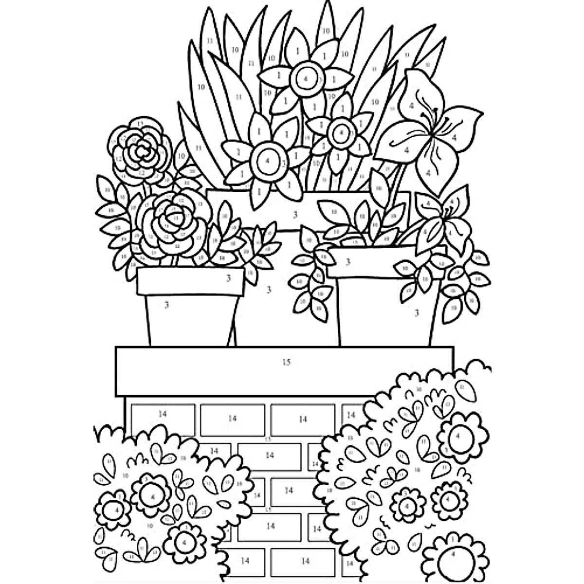 Landoll Adult Coloring Books & Colored Pencils 4-Pack for Stress Relief