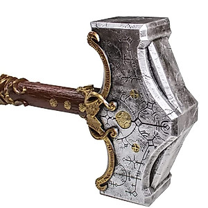 damdos Halloween Props Cosplay Hammers for God Hammer, Blades of Athena Levia-than Kratoins Hammer Weapon LAPP Birthday Gifts(Hammer)