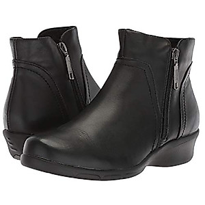 Propét Womens Waverly Zippered Casual Boots Ankle Low Heel 1-2" - Black - Size 8 2E
