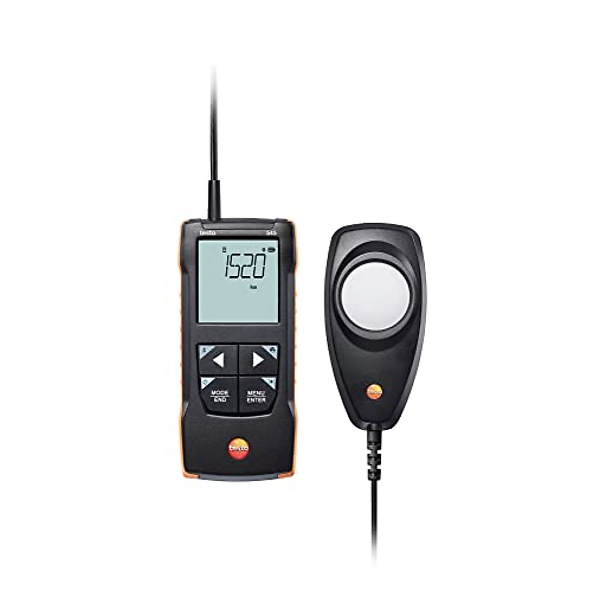 Testo 545 Digital Lux Meter – Light Meter Handheld for Light Illuminance Measurement in Workplaces – Range of up to 100,000 Lux – Luxometer with App Compatibility
