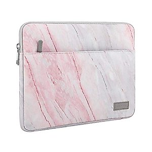 MoKo 11 Inch Tablet Sleeve Bag Carrying Case Fits iPad air 5 10.9" 2022, iPad Pro 11 M2 2022-2018, iPad 10th 10.9, iPad 9/8/7th Gen 10.2, iPad Air 4 10.9/Air 3 10.5, Tab S8 11"/Tab A, Pink Gray Marble