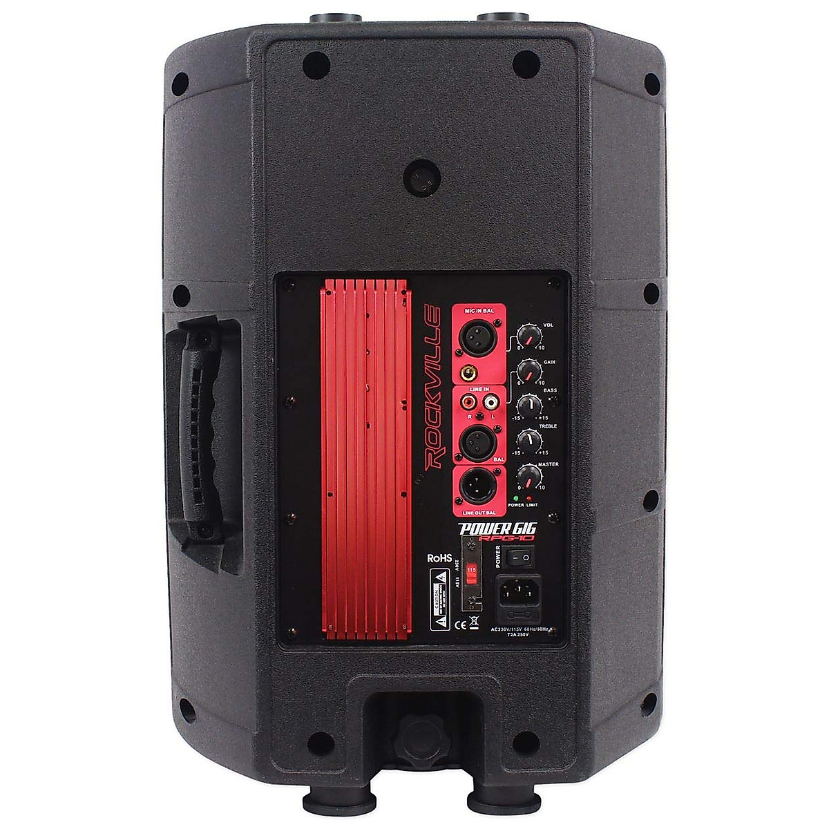 Rockville 2 RPG10 10" Powered 600W DJ PA Speakers+2 Subwoofers+Mounting Poles