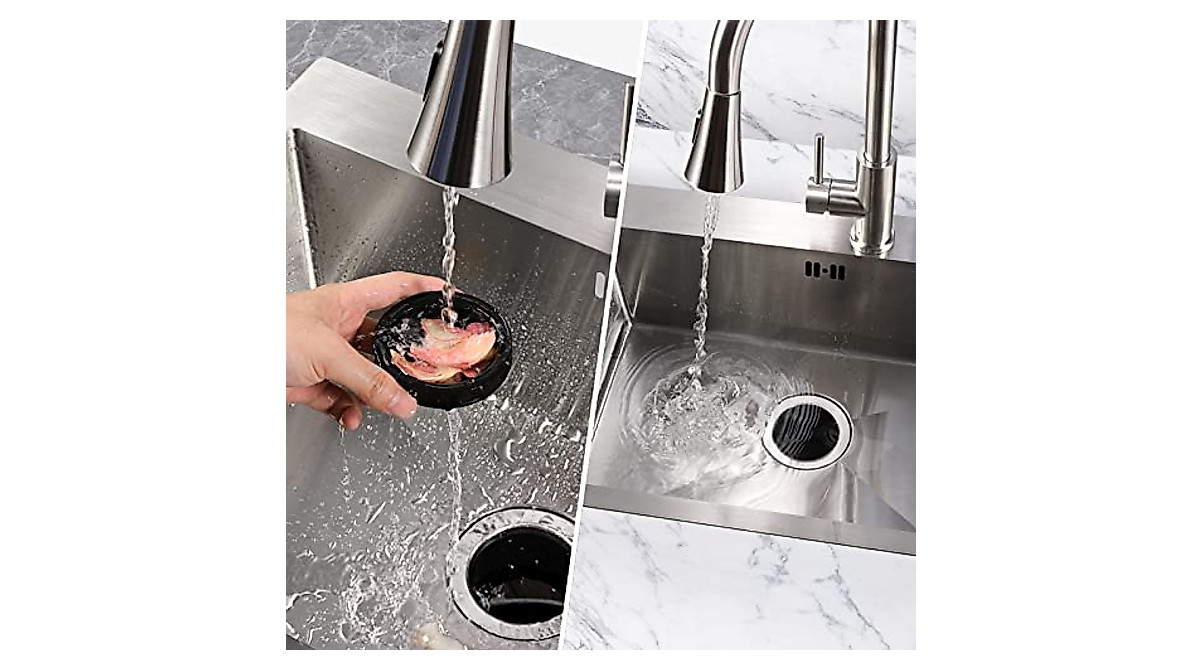 RQYEKDO Garbage Disposal Splash Guards with Rectangle Kitchen Sink ...