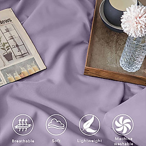 Light Purple Comforter Set Queen Size, 3 Piece Lavender Aesthetic Modern Bedding Set - Soft & Lightweight All Season Microfiber Down Alternative Bed Comforter with 2 Pillow Shams for Women Girls