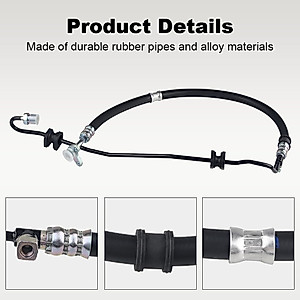 WMPHE Power Steering Pressure Hose Assembly Compatible with Honda CRV CR-V 2.4L 2007 2008 2009 2010 2011, Replacement for 53713SWAA03, 53713SWAA02, 3401230