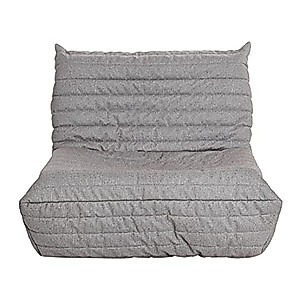 Main + Mesa LoBoh One Seater Modular Sofa/Accent Chair; Premium Foam-Filled, 70's Bean Bag Chair Alternative