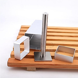 10pcs Square shape Small Aluminium Pineapple Cookie Biscuit Cake Molds With Stainless Steel Press Stamp DIY Bakery Tools