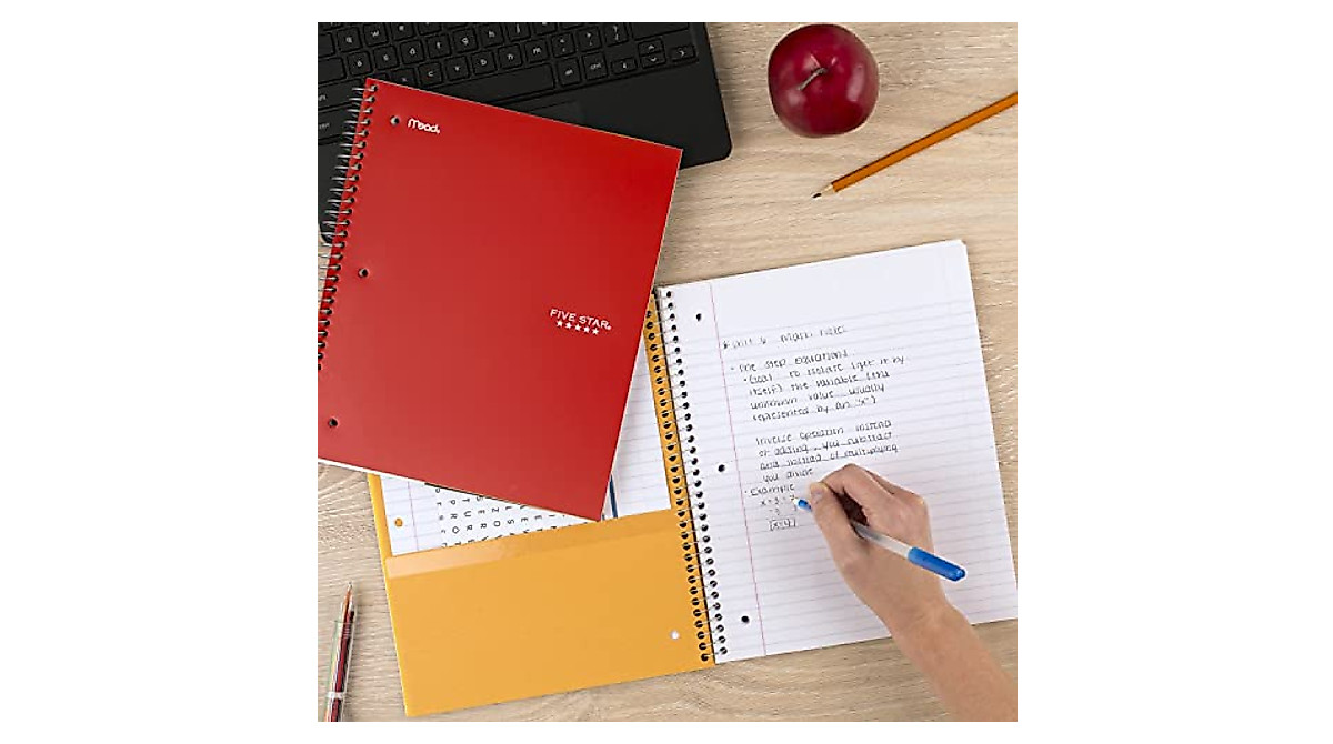 Five Star 3-Subject Spiral Notebook | Durable & Water-Resistant