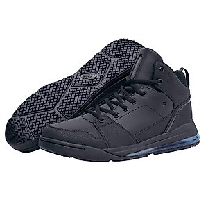 Shoes for Crews Tigon, Men's Slip Resistant Food Service Work Sneakers, Black, Size 8.5
