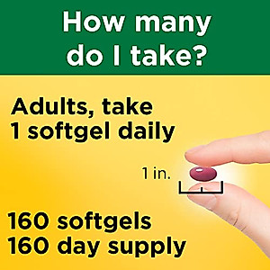 Nature Made Super B Energy Complex, Dietary Supplement for Brain Cell Function Support, 160 Softgels, 160 Day Supply