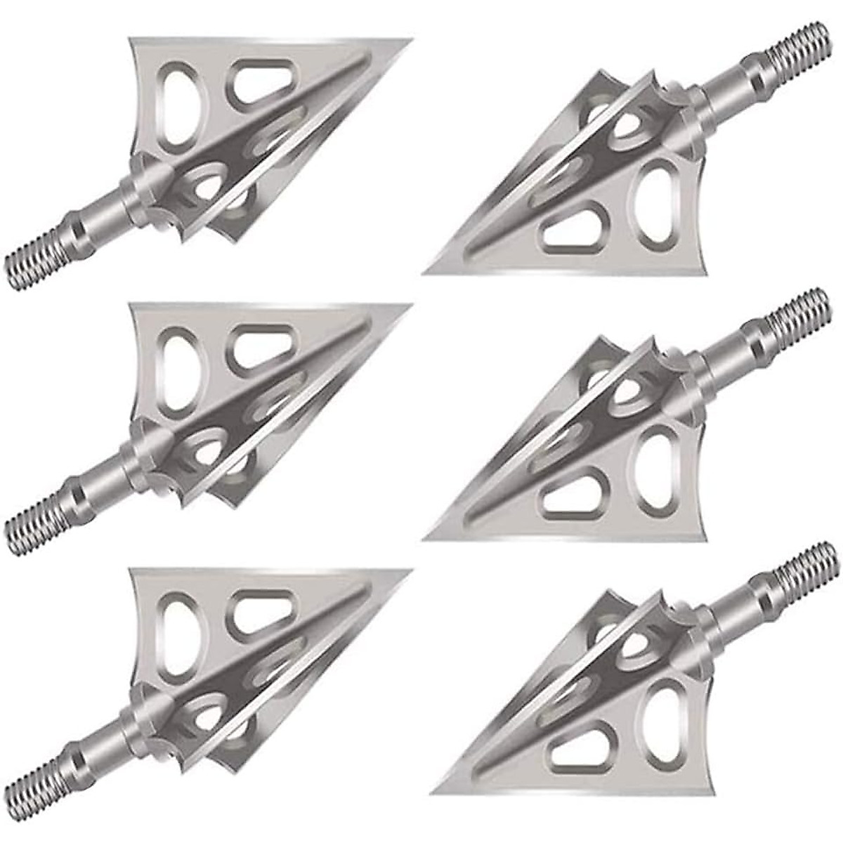 JIANZD Archery Broadheads 100 Grain Fixed Blades Stainless Steel Hunting Broadheads for Crossbow Recurve Bow and Compound Bow