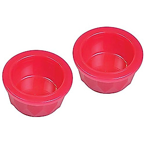 Van Ness 2 Pack of Translucent Heavyweight Crock Dishes, Midget, for Small Pets, Assorted Colors2
