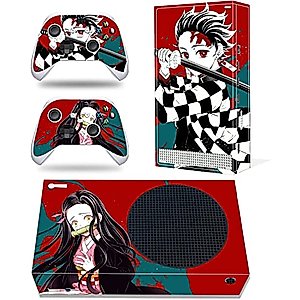 Anime X-Box Series S Skin Set Protector Wrap Cover Protective Faceplate Full Set Compatible with X-Box Series S Console & Controller Skins, xss-gm-1