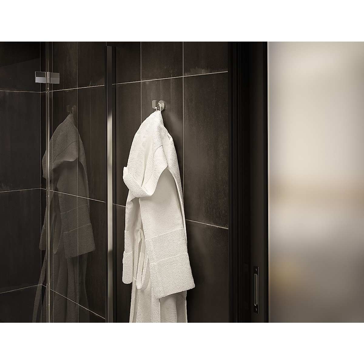 Symmons 353RH-STN Dia Wall-Mounted Robe Hook in Satin Nickel