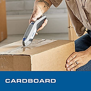 Dremel 4V Cordless Electric Scissors with USB Rechargeable Battery and Two Blade Attachments - Ideal for Cutting Cardboard, Fabric, and Paper, HSSC-01