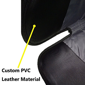 Big Ant Car Seat Protector Nonslip with Mesh Organizer for Infant Baby Cars Seats Waterproof Dog Mat Cover Pad Protects Automotive Vehicle Leather or Cloth Upholstery(Gray)