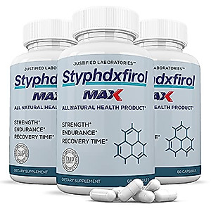 (3 Pack) Styphdxfirol Max 1600MG All Natural Advanced Men's Heath Formula 180 Capsules