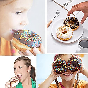 Mini Donut Maker Machine, Electric Non-Stick Donut Maker Machine for Makes 7 Doughnuts, Kid-Friendly Breakfast, Snacks, Donut Print Desserts & More for Home and Travel Use