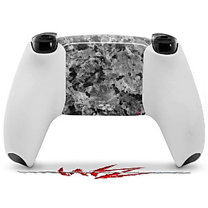 WraptorSkinz Skin Wrap compatible with Sony PS5 DualSense Controller Marble Granite 02 Speckled Black Gray (CONTROLLER NOT INCLUDED)