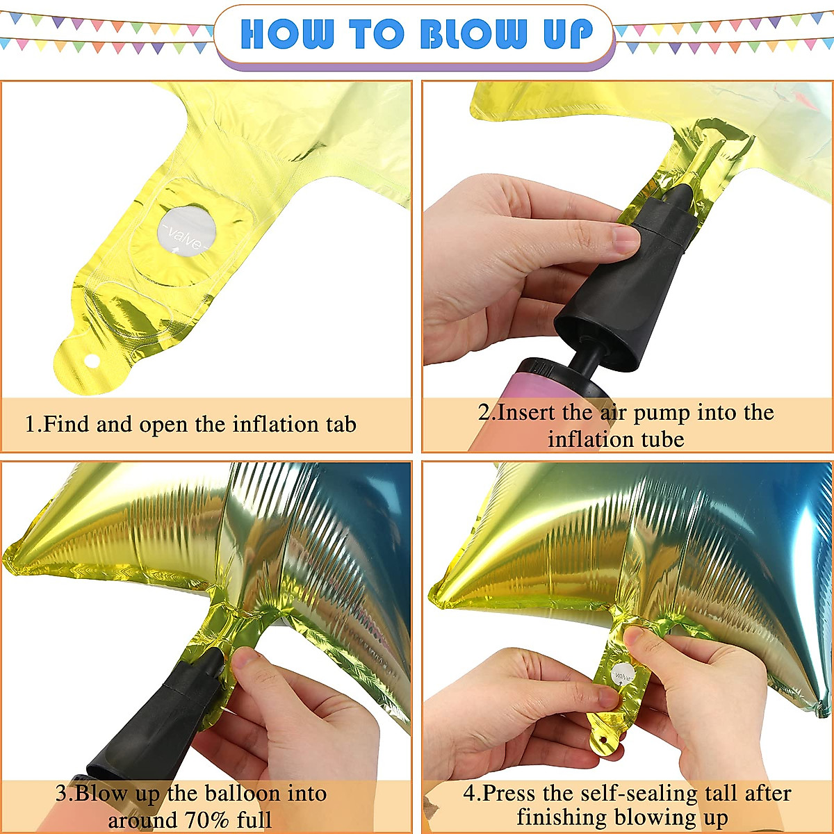 MIKIMIQI 9 Pcs Outer Space Balloons Space Themed Foil Balloons UFO Party Supplies Decorations Large Moon Stars Planet Rocket Astronaut UFO Balloon Baby Shower Birthday Party Supplies Favors