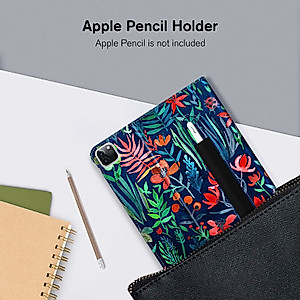 Fintie Case for iPad Pro 11-inch (4th / 3rd Generation) 2022/2021 - Multiple Angles Viewing Folio Stand Cover with Pencil Holder & Pocket, Also Fit iPad Pro 11" 2nd/1st Gen, Jungle Night
