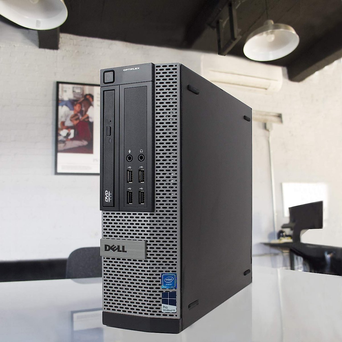 Dell Optiplex 7010 Desktop Computer- Intel Core i7 3.4GHz, 16GB DDR3, New 2TB HDD, Windows 10 Pro 64-Bit, WiFi, DVDRW + New Dell Full HD 22 inch LED Monitor (Renewed)