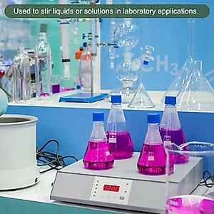 YOKIVE 2 Pcs Magnetic Stir Bar, PTFE Coated Cross Type Stirrer | Great for Lab Liquid Solution Stirring Mixing Spinning(White, 0.79-Inch)