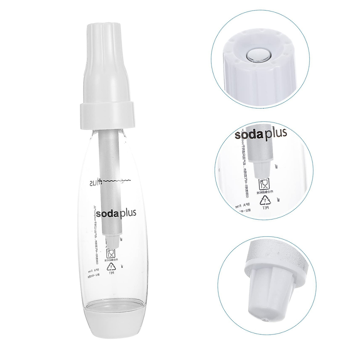 OKUMEYR 1pc Sparkling Water Machine Carbonating Beverages Maker Seltzer Water Machine Co2 Water Carbonator Soda Maker Machine for Home Chemical Machine Food Grade Bpa Bubble White