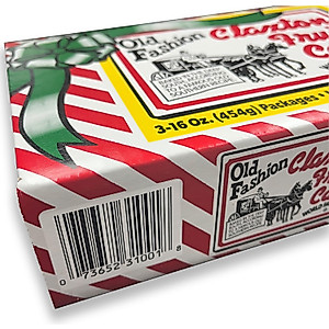 Old Fashion Claxton Fruit Cake - 3-1 Lb. Size - Regular Recipe