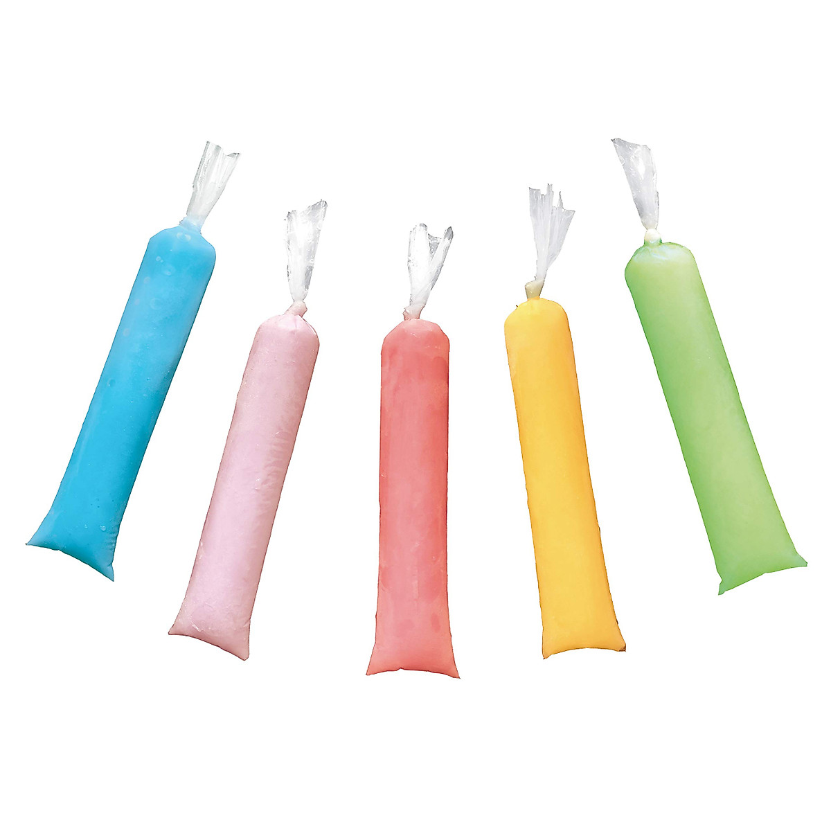100 Pcs Bolsas Para Helado Bolis/Ice Candy Wrappers/Ice Moldes Para Paletas De Helado, Plastic Disposable Ice Popsicle Bags and Icecream Maker