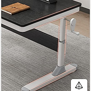 SCKTFS 80/100CM Office Boss Desk Adjustable Student Computer Desk Up and Down Adjustable School Study Table Desktop Table (Color : D, Size : 80Cm)