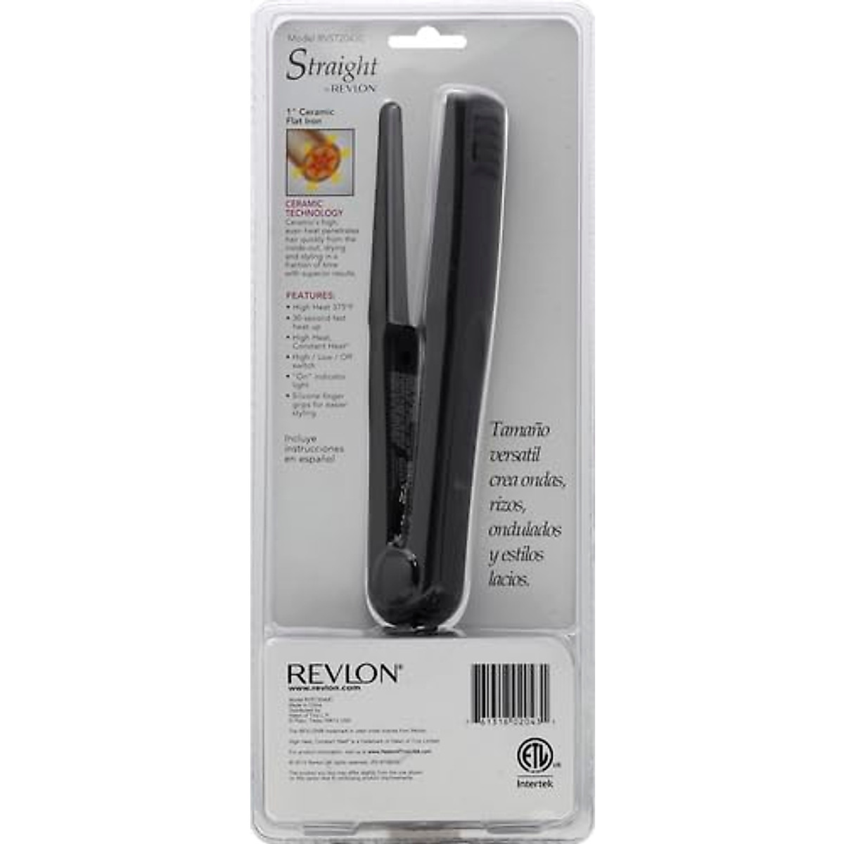 Revlon Smooth and Straight Ceramic Flat Iron | Fast Results, Smooth Styles (1 in)